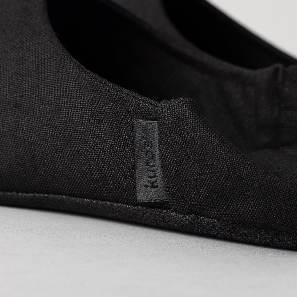 帆布 ルームシューズ 黒 （M・L） – kuros.style